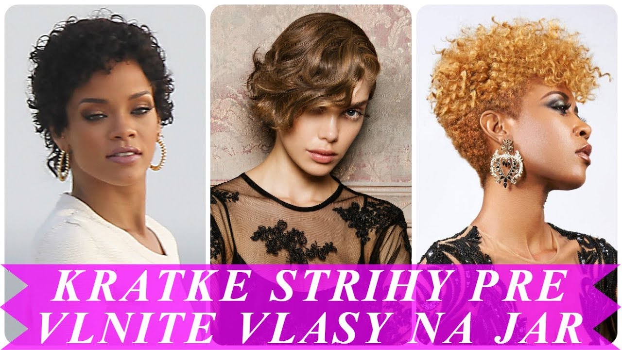 Dámske kratke strihy pre vlnite vlasy na jar 2018 - YouTube