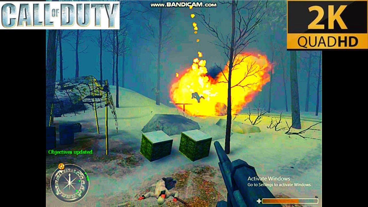 Call of duty 1 mission 23 / captain foley believe me😃 / HD graphics 2K ...