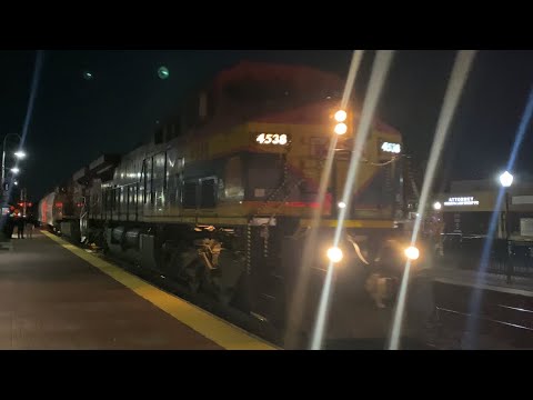 KCSM 4538 Leads CPKC 252 through Bensenville, IL - YouTube