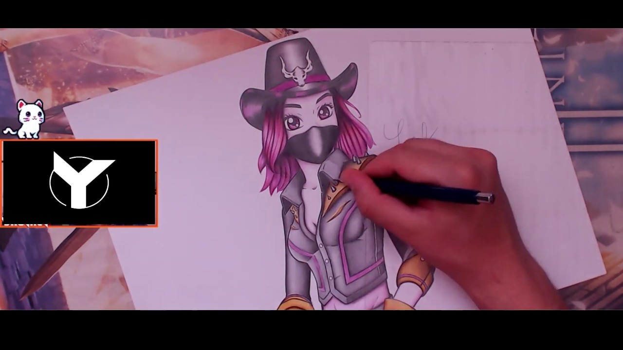 Fortnite Calamity anime drawing - YouTube