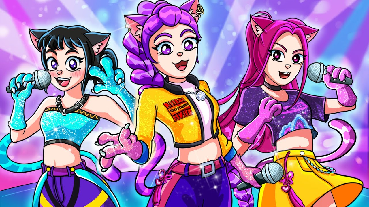 HUNTRIX, but they're CATS! | KPop Demon Hunters Animation - YouTube