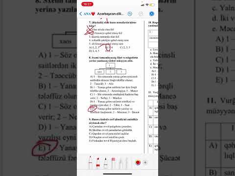 Olimpiada sualları İZAHLI. Azərbaycan dili RFO 22.01.2022