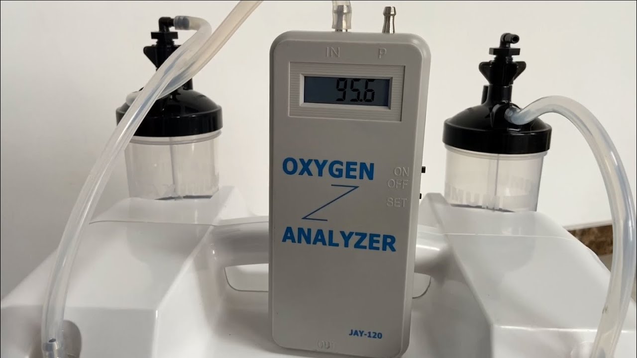 How to use oxygen generator Oxygen meter /analyzer - YouTube