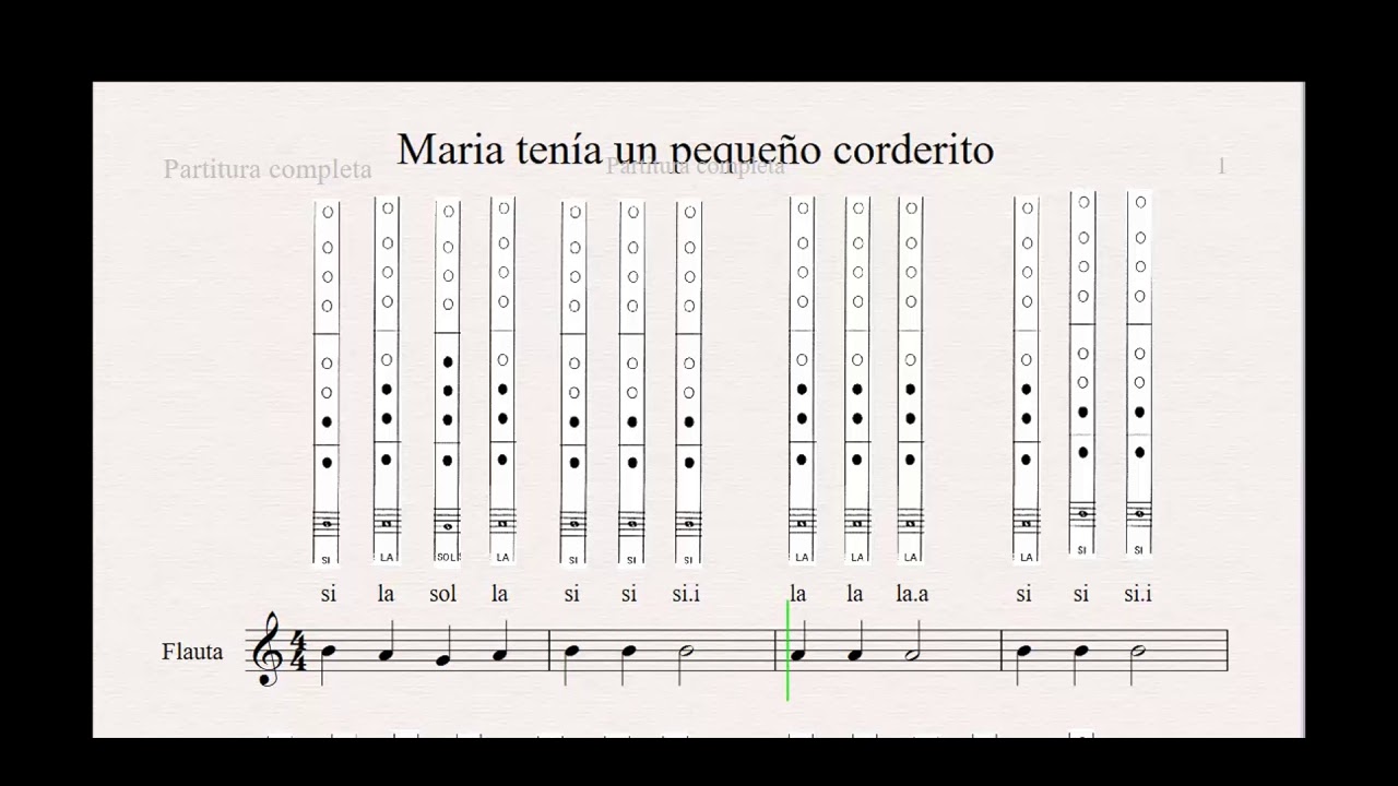 3. Melodías fáciles para flauta dulce by profe Roberto- Maria tenia un ...