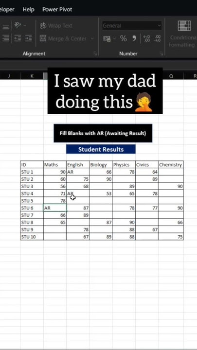 Excel Tips And Tricks Fill Blanks In Excel Excel Shorts Excel