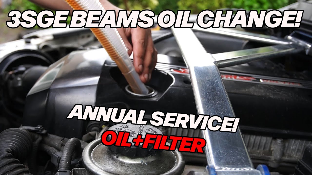 Oil Change Attempt on the Altezza 3SGE BEAMS - YouTube