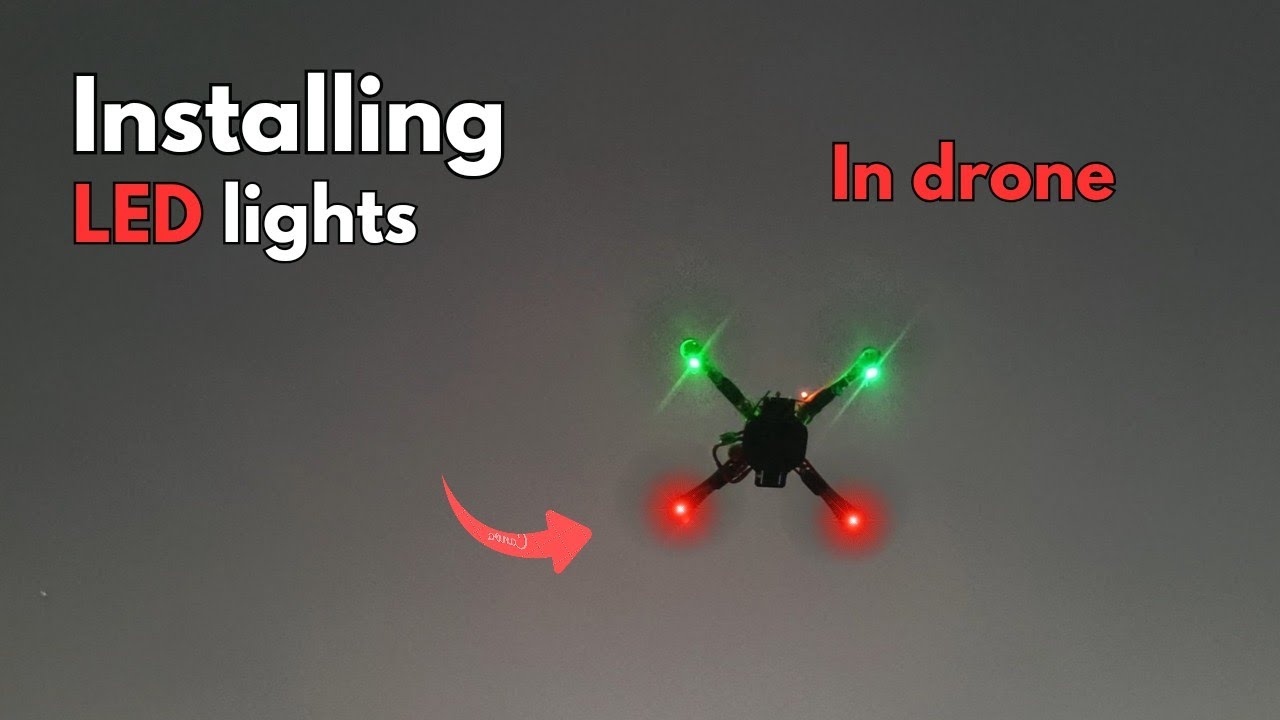 Installing Lighting System in F450 Drone || Drone Me Light Kaise lagaye ...