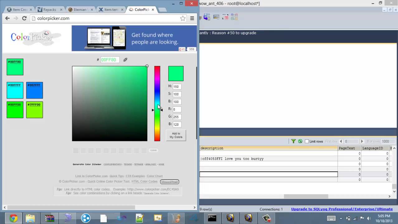 How to Make a Custom item in eternion wow repack - YouTube