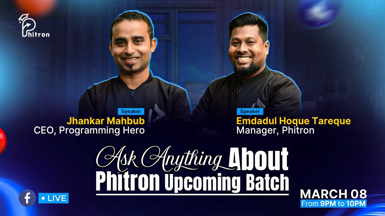 Phitron Batch 5 নিয়ে প্রশ্নোত্তর ! - YouTube