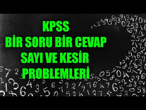 Sayı ve Kesir Problemleri Soru   22