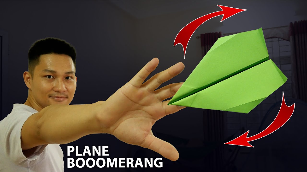 How to make the plane spin in the air, Plane like a boomerang - YouTube