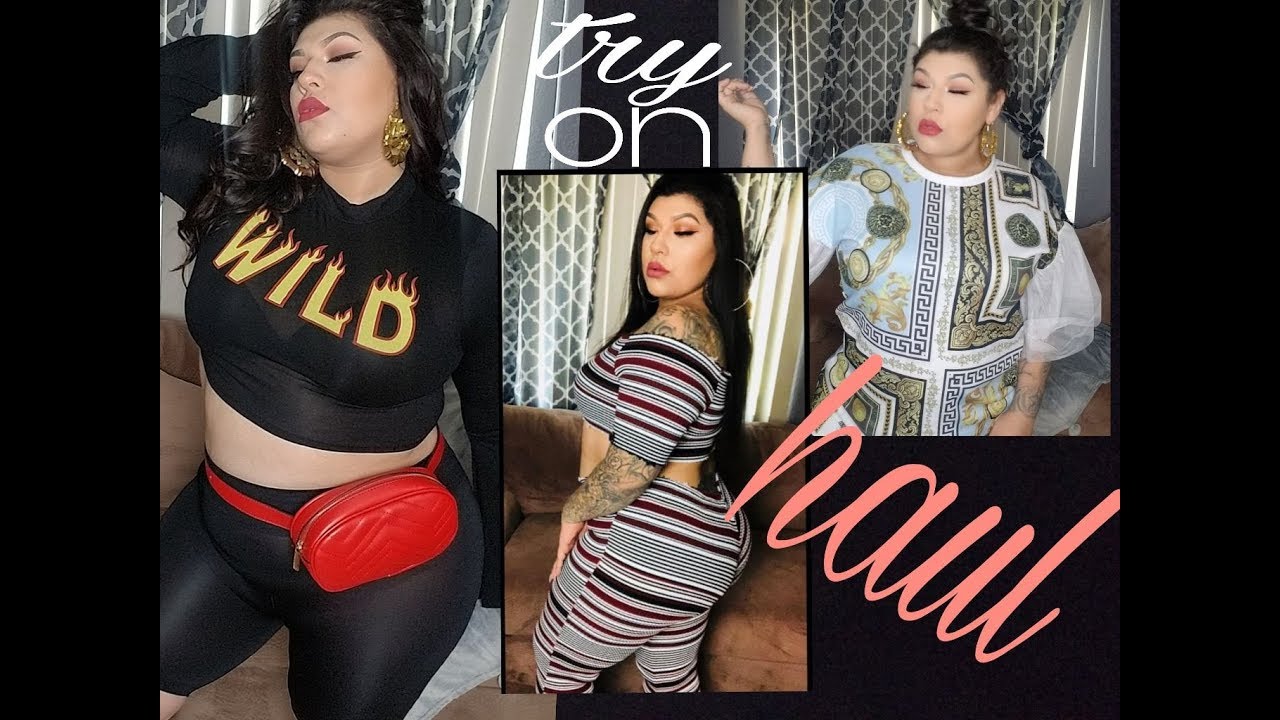 fun trendy try on haul plus size - YouTube