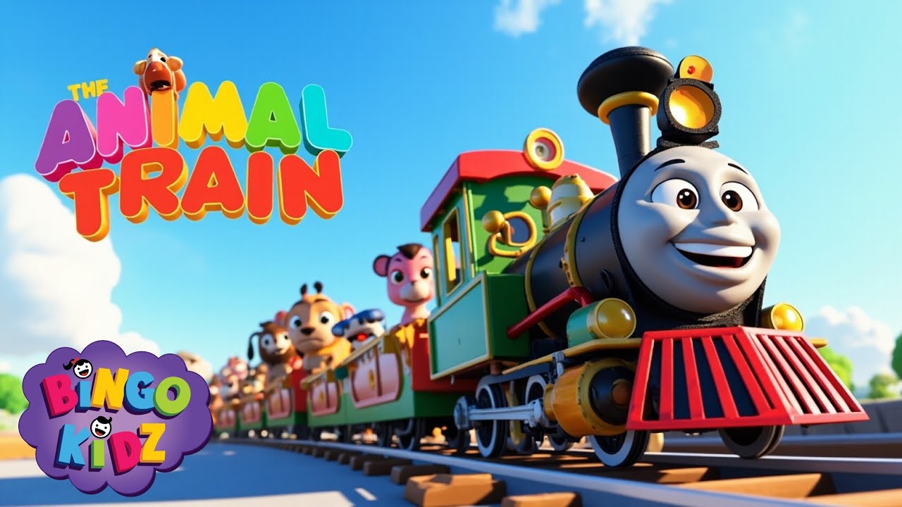 The Animal Train- Kids Song - YouTube