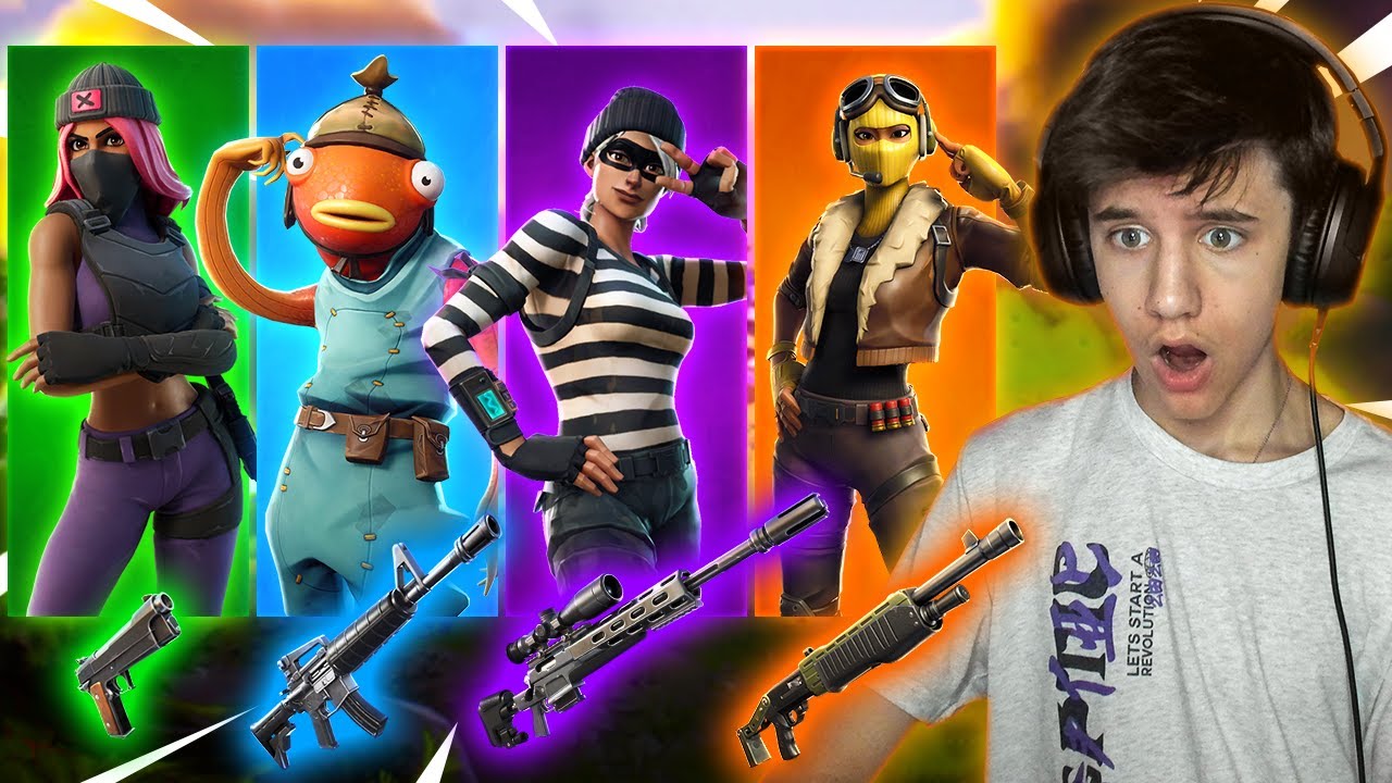 The *RANDOM* SKIN CHALLENGE in Fortnite: Battle Royale! (INSANE) - YouTube