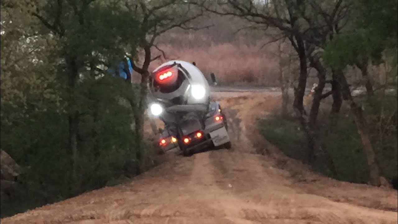 Concrete truck rolls over. Pumping concrete with Muddyfeet - YouTube