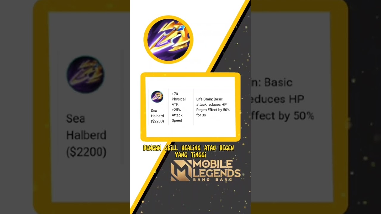 ITEM ANTI RIGEN | SEA HALBERD MLBB #shorts - YouTube