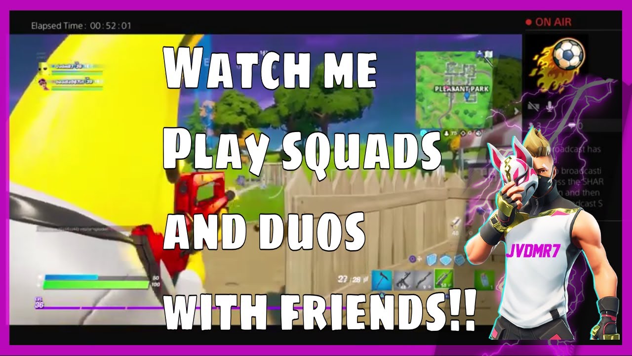Fortnite Playing Squads and Duos With Friends | Fortnite Battle Royale ...
