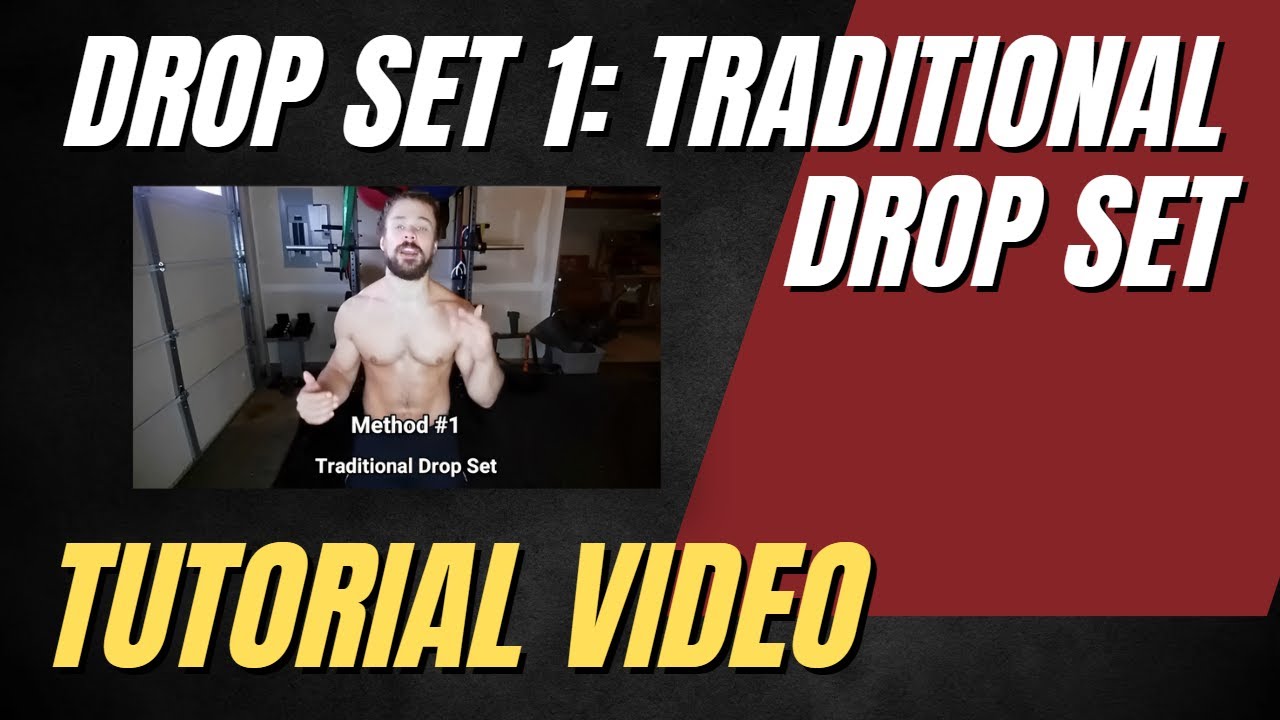 Drop set Tutorial Part 1 of 3 - Traditional Drop Set - YouTube