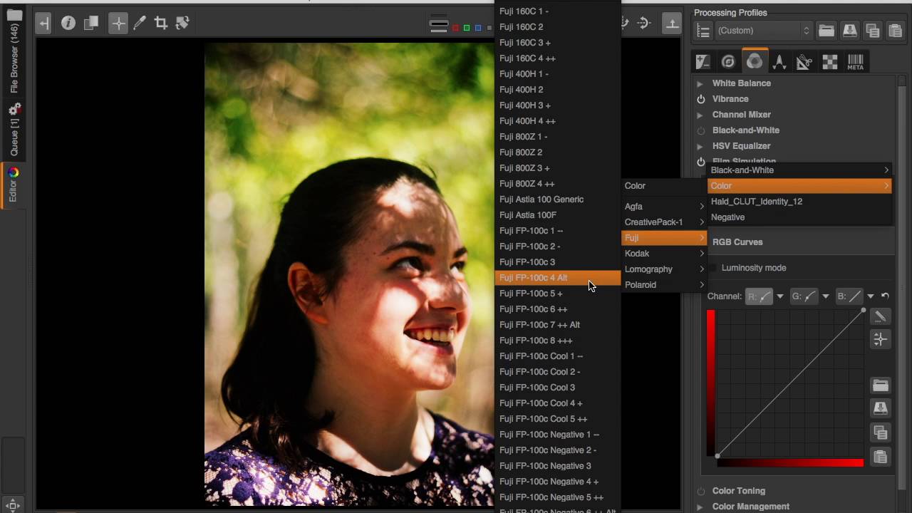 Basic Rawtherapee Process - YouTube