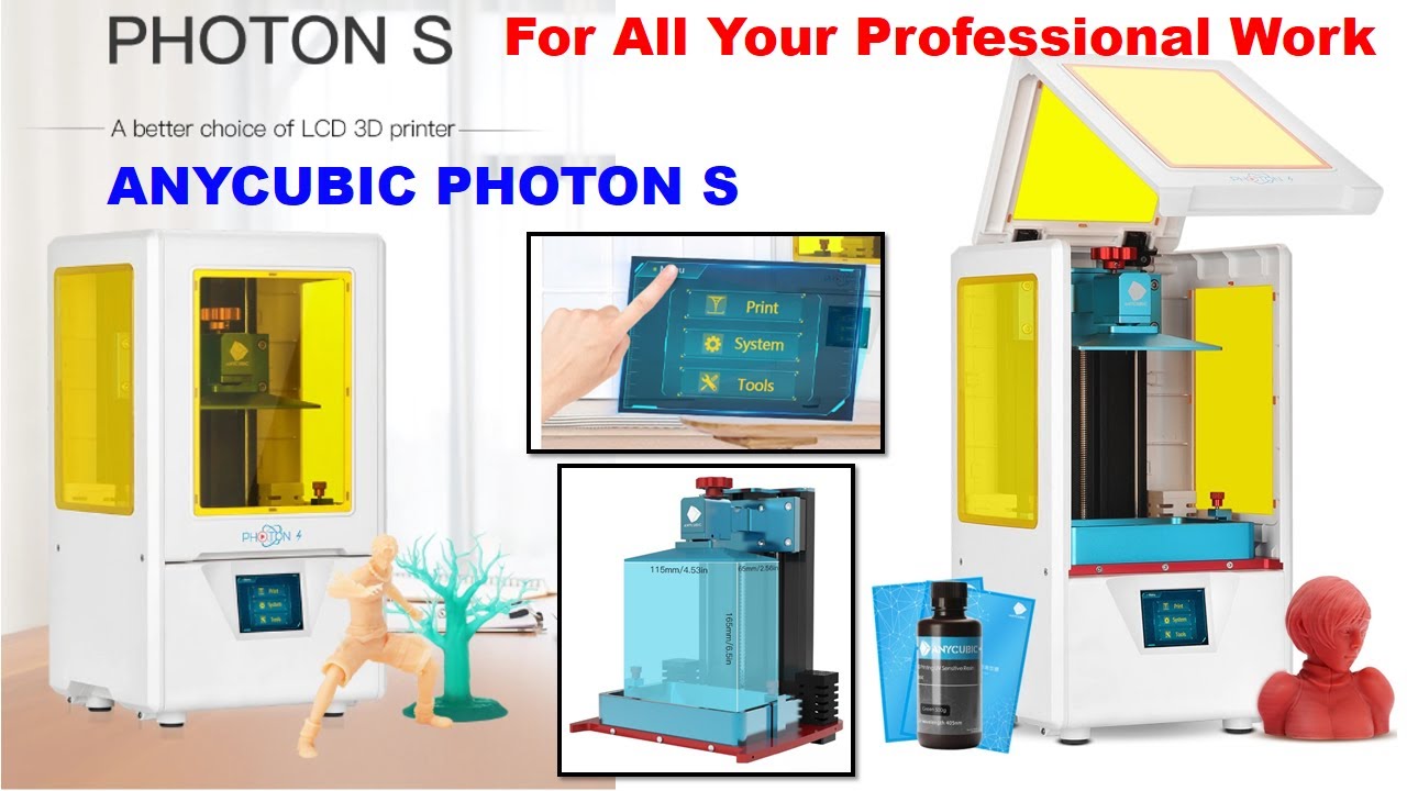 Newest Design Anycubic Photon S Resin 3D Printer with Kit, High ...
