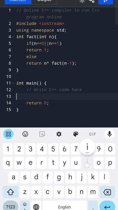 c++. To find factorial of a given number using recursion - YouTube