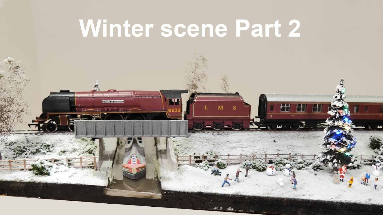 Creating a winter scene - Building a winter / Christmas diorama Part 2 ...
