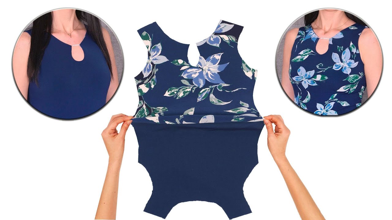 How simple it is - a sewing trick to sew a double-sided blouse! - YouTube