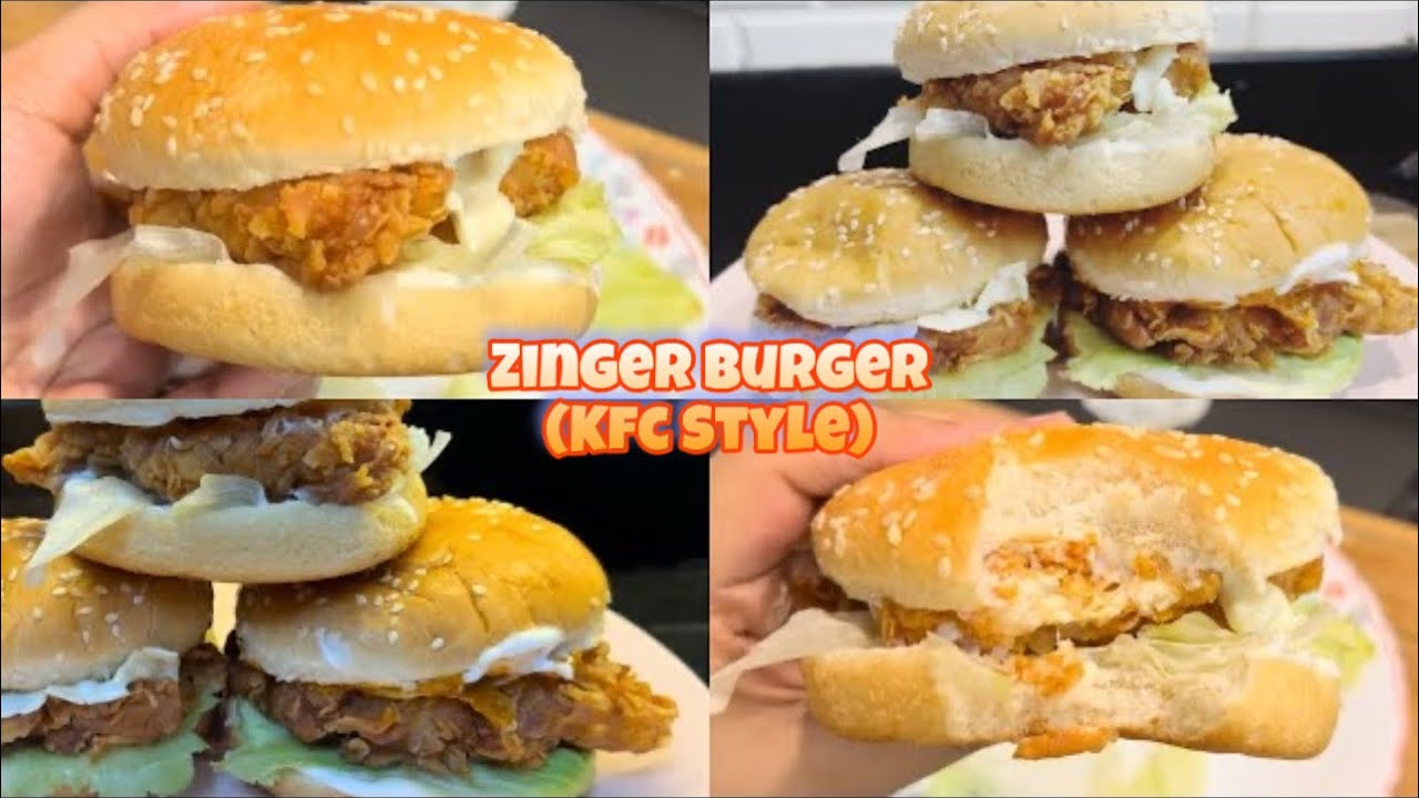 Kfc Style Chicken Tandoori Zinger Burger🍔|Boycott Kfc & make it at home easily|Satisfy your ...