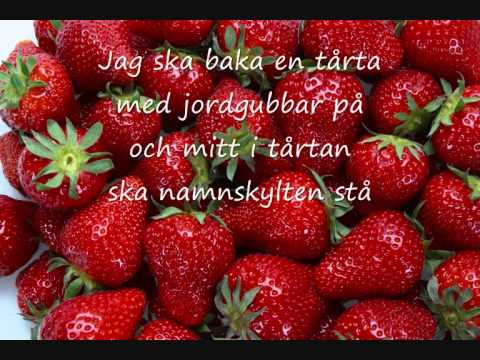 Majas alfabet: J - Jordgubbe (med text)
