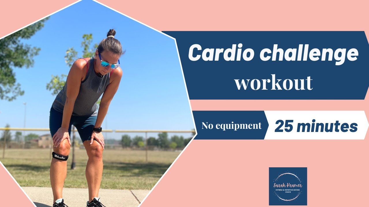 25 minute CARDIO challenge workout [No equipment HIIT] - YouTube