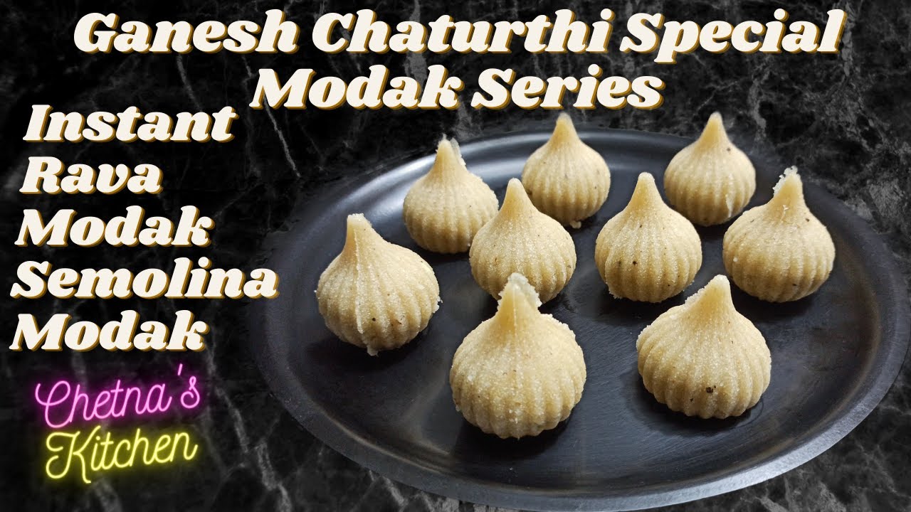 Instant Rava Modak | Semolina Modak | Quick And Simple Modak Recipe ...