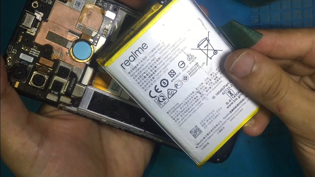 Realme C17 battery replacement || How to change Realme C17 battery ...