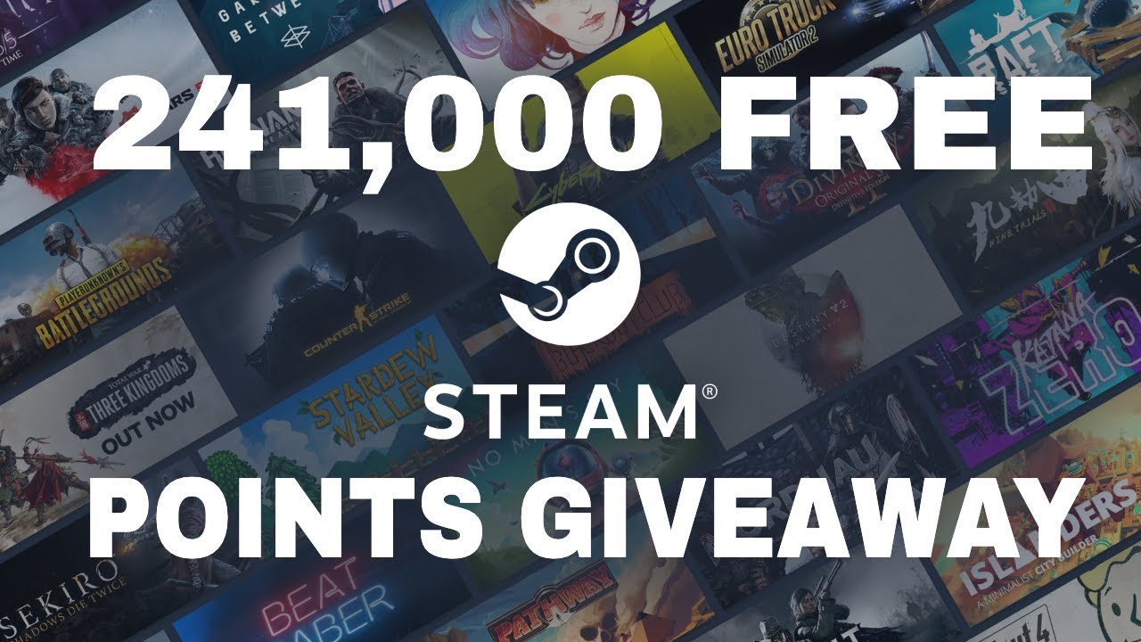241,000 Free Steam Points Giveaway - YouTube