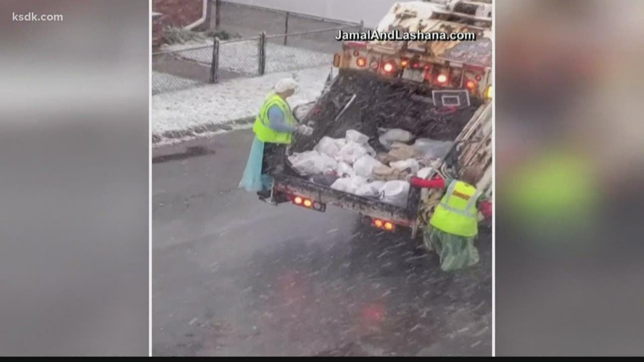 Elsa, Anna and Olaf drive a garbage truck - YouTube