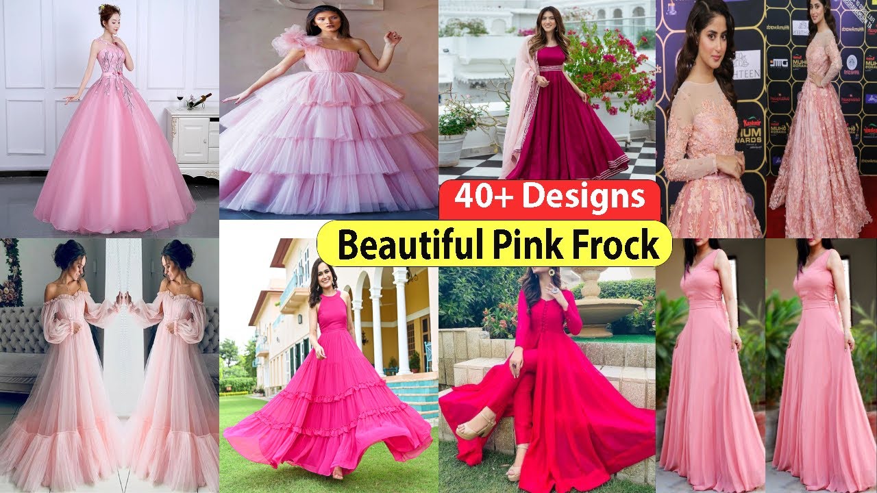 Beautiful Pink Frock | Pink Frock Designs 2023 - YouTube