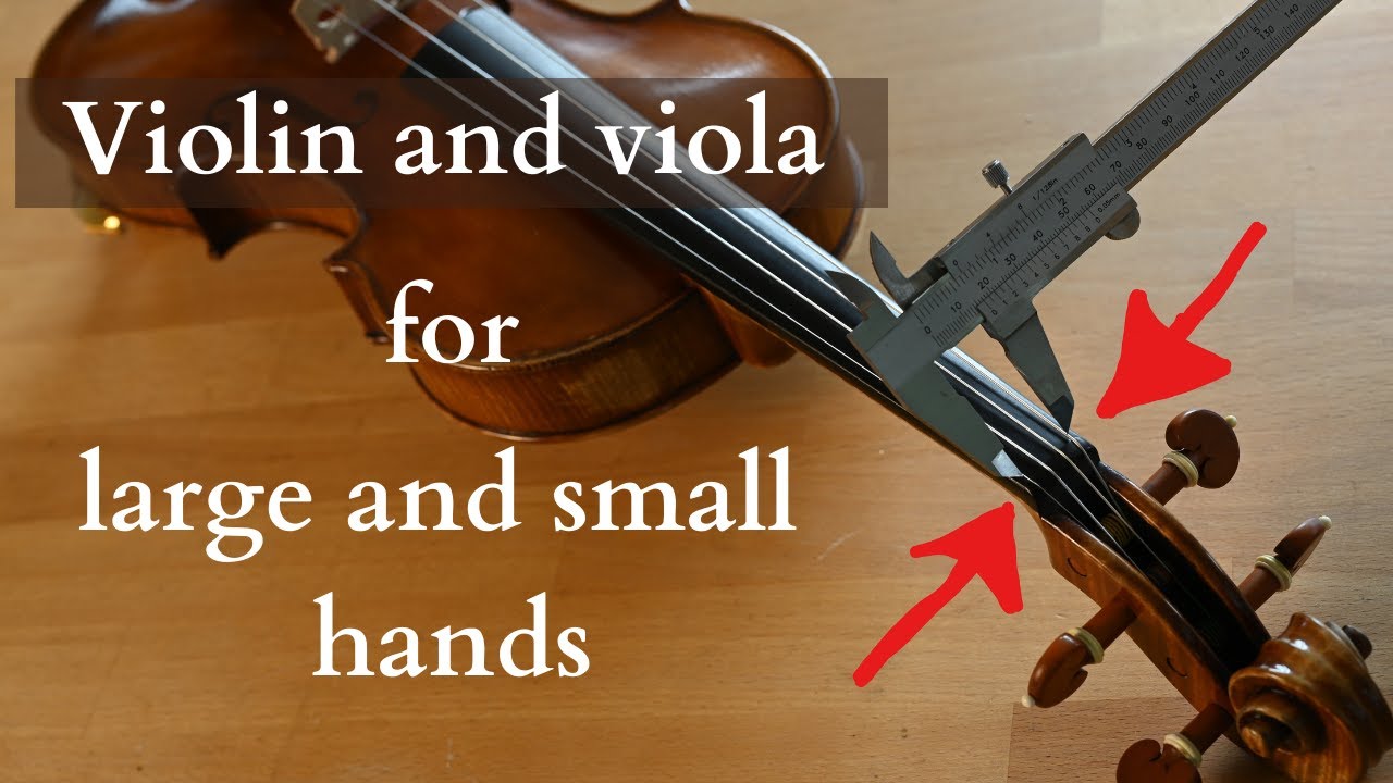 Violin and viola for large and small hands - YouTube