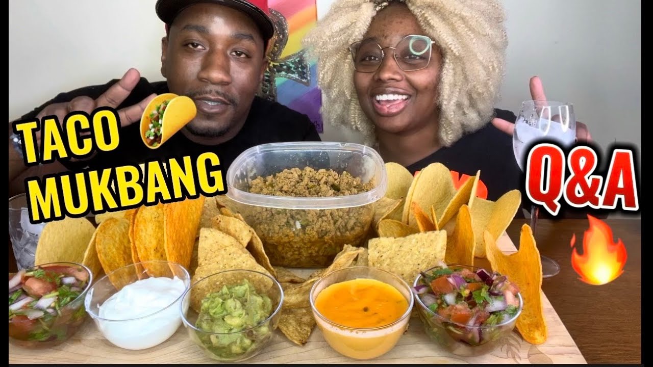 CRUNCHY TACO AND NACHO MUKBANG | Q & A 먹방 ASMR #먹방 #mukbang #asmr # ...