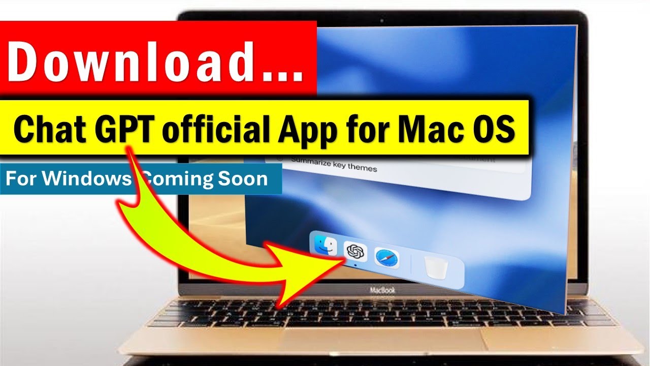 How to Download Chat GPT NEW Official App on Mac for Free | #chatgptapp ...