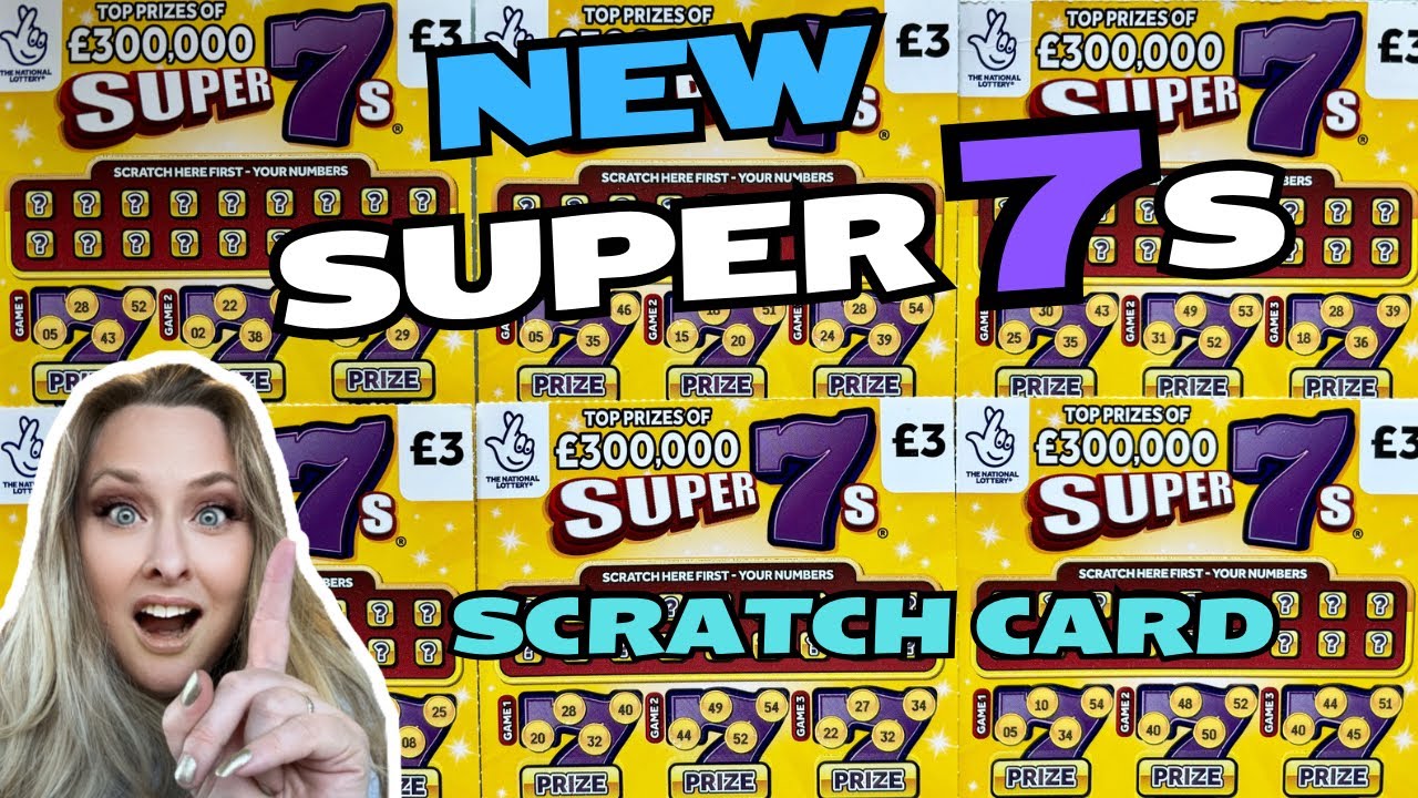 Brand New £3 Scratch Card from the National Lottery SUPER 7’S # ...