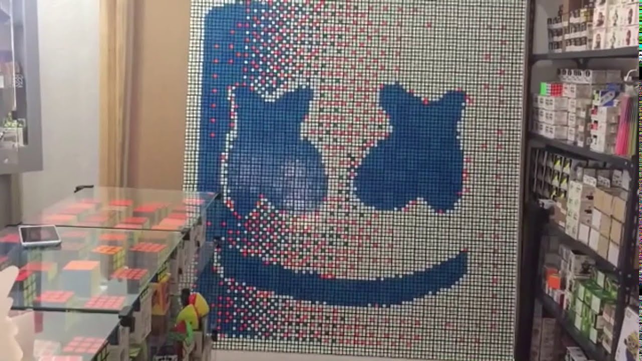 I made MARSHMELLO with RUBIKS CUBE - YouTube