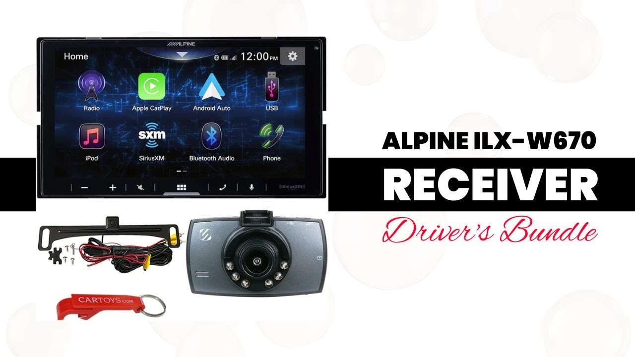 Alpine iLX-W670 7" Receiver Bundle with Dash Cam & Backup Camera | Best ...