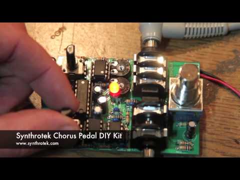 Chorus Pedal Demo #2 Synthrotek DIY Electronics Kit Guitar Stomp Box ...