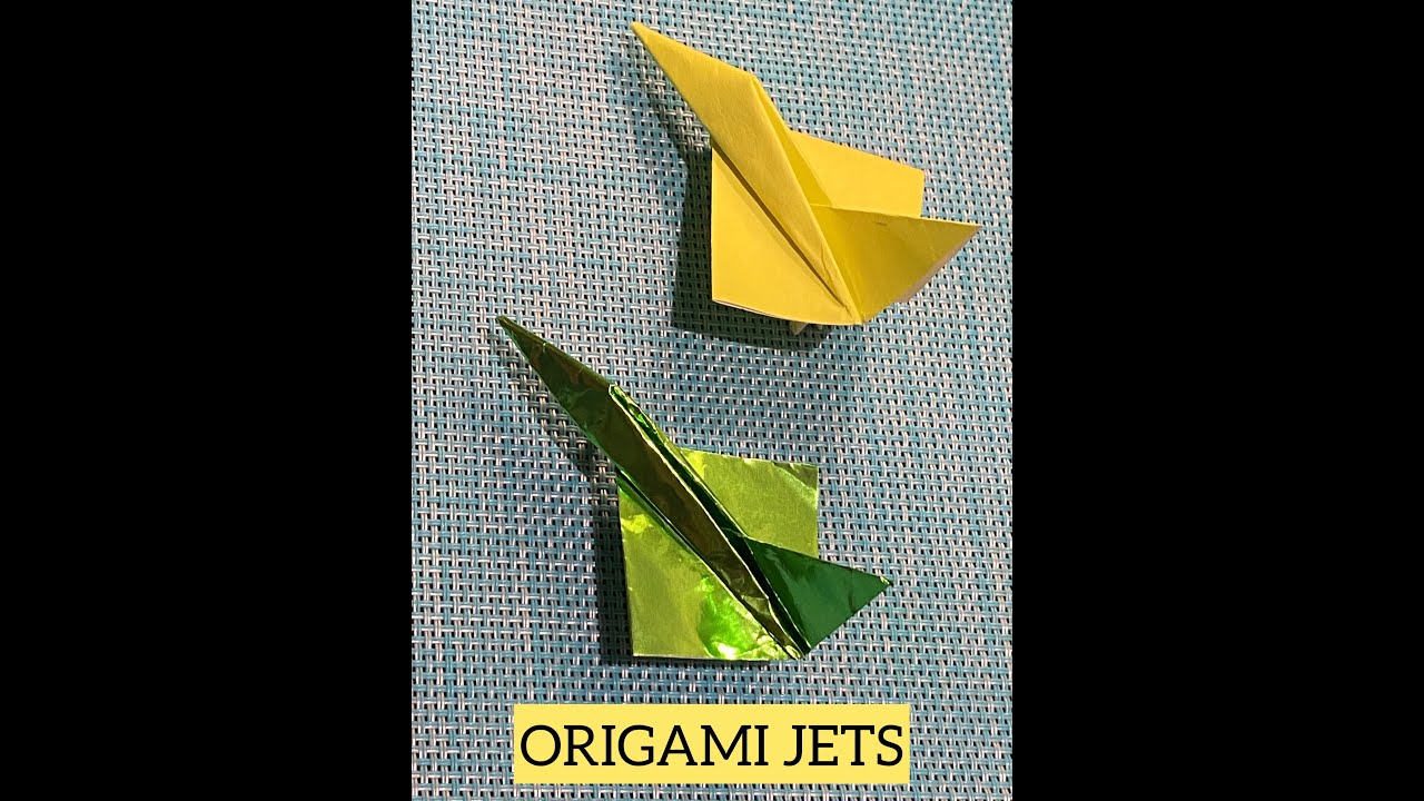 Origami Jet with Retractable landing gear! Tutorial. - YouTube
