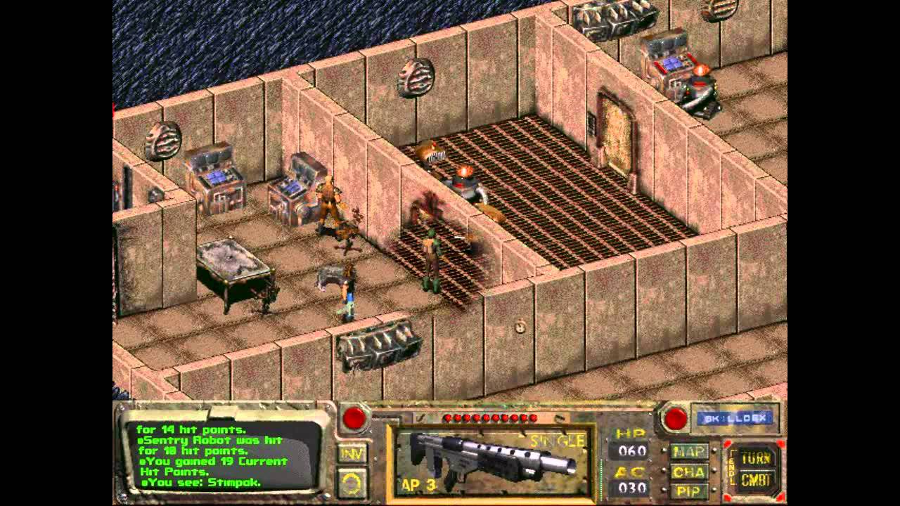 Let's Play Fallout 1 Part 21: PLASMA RIFLE - YouTube