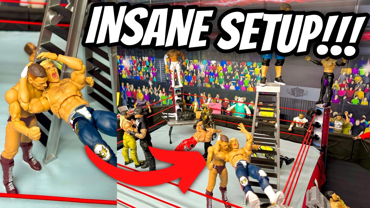BLIND Setup of WWE ACTION FIGURES! - YouTube