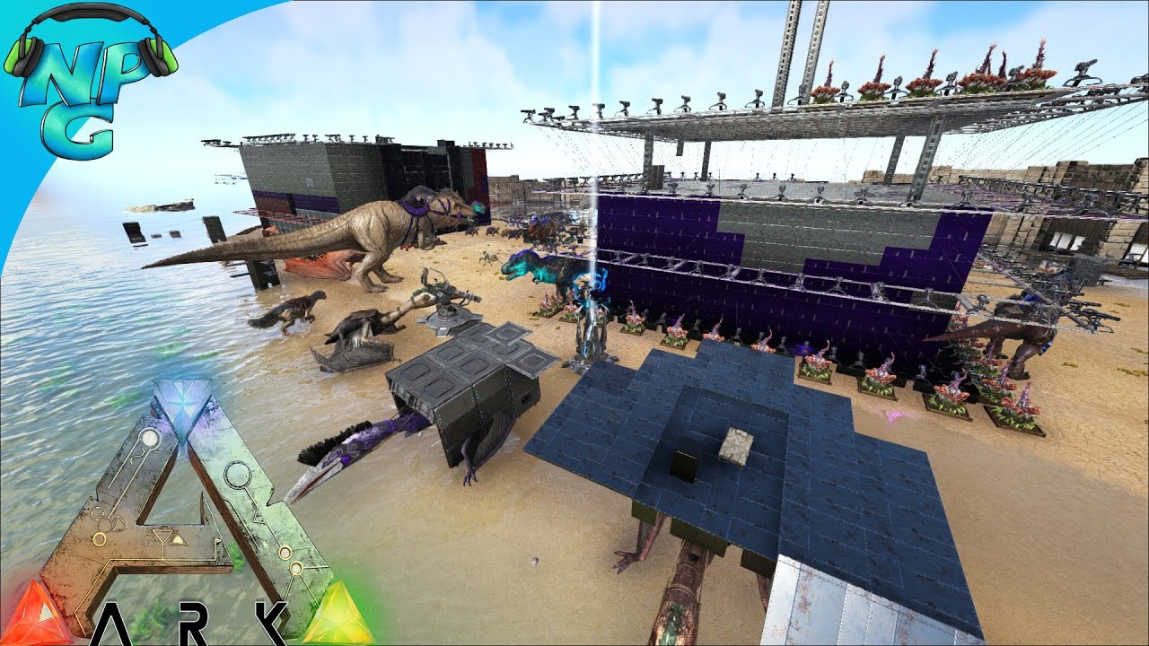 S4E46 RAID - Turret Raft Raiding and a Stealthy Counter Attack! ARK ...