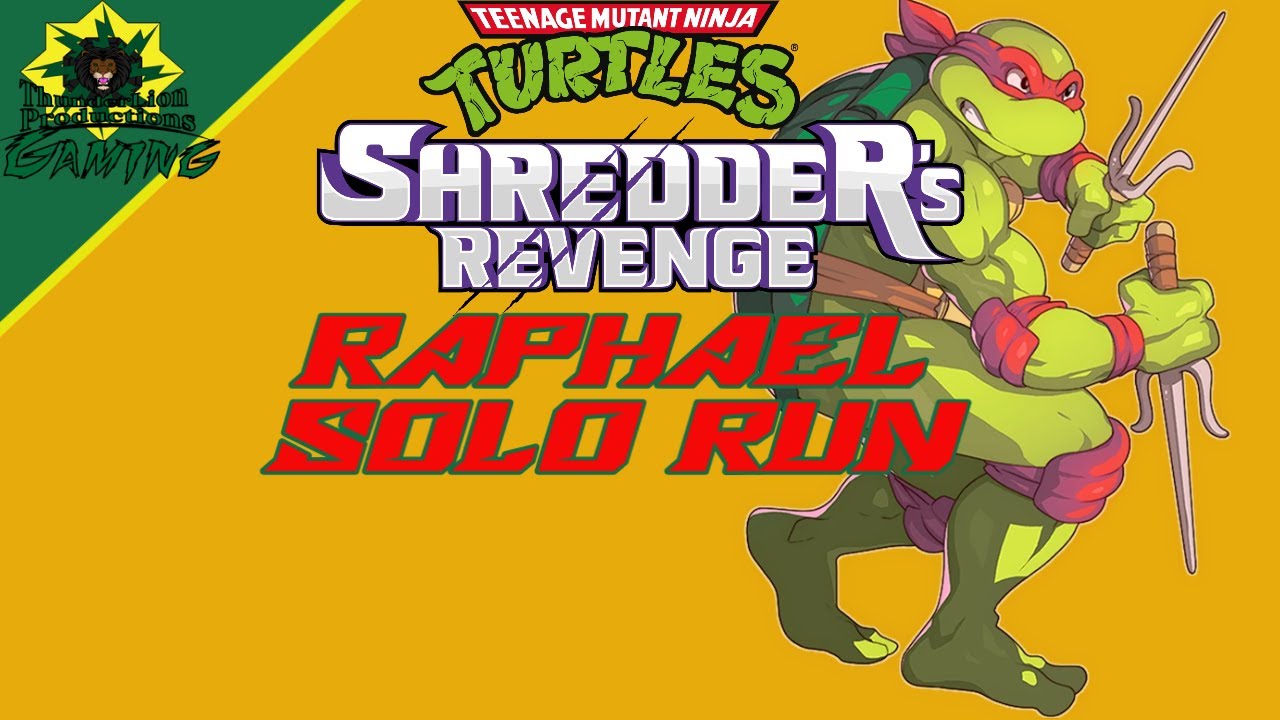 Teenage Mutant Ninja Turtles: Shredders Revenge! Raphael SOLO RUN ...