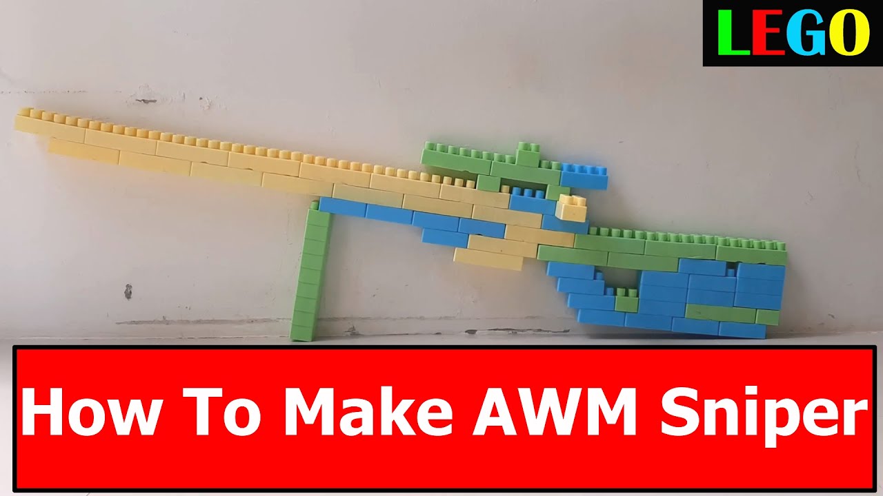 Cara membuat sniper AWM dari lego (PART 56) - YouTube