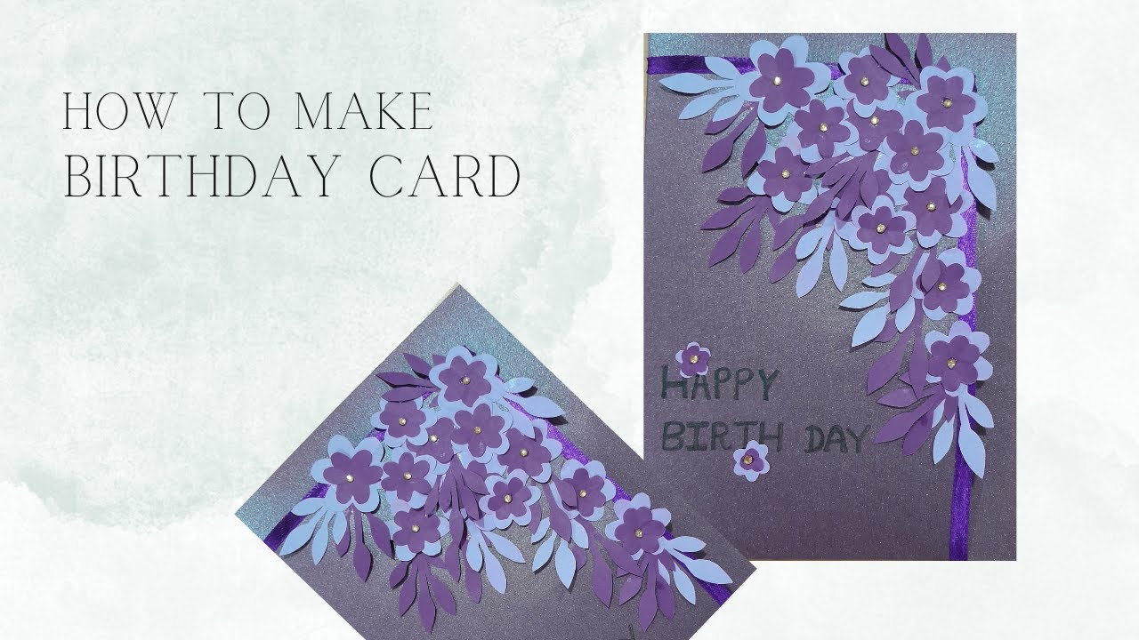 Colorful and simple Birthday Card for everyone - YouTube