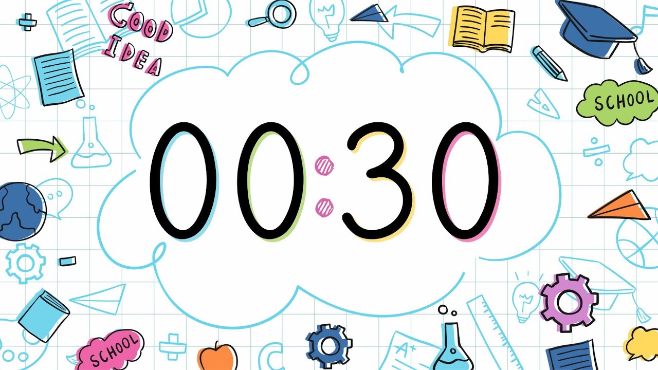 30 Second School Themed Classroom Timer - YouTube